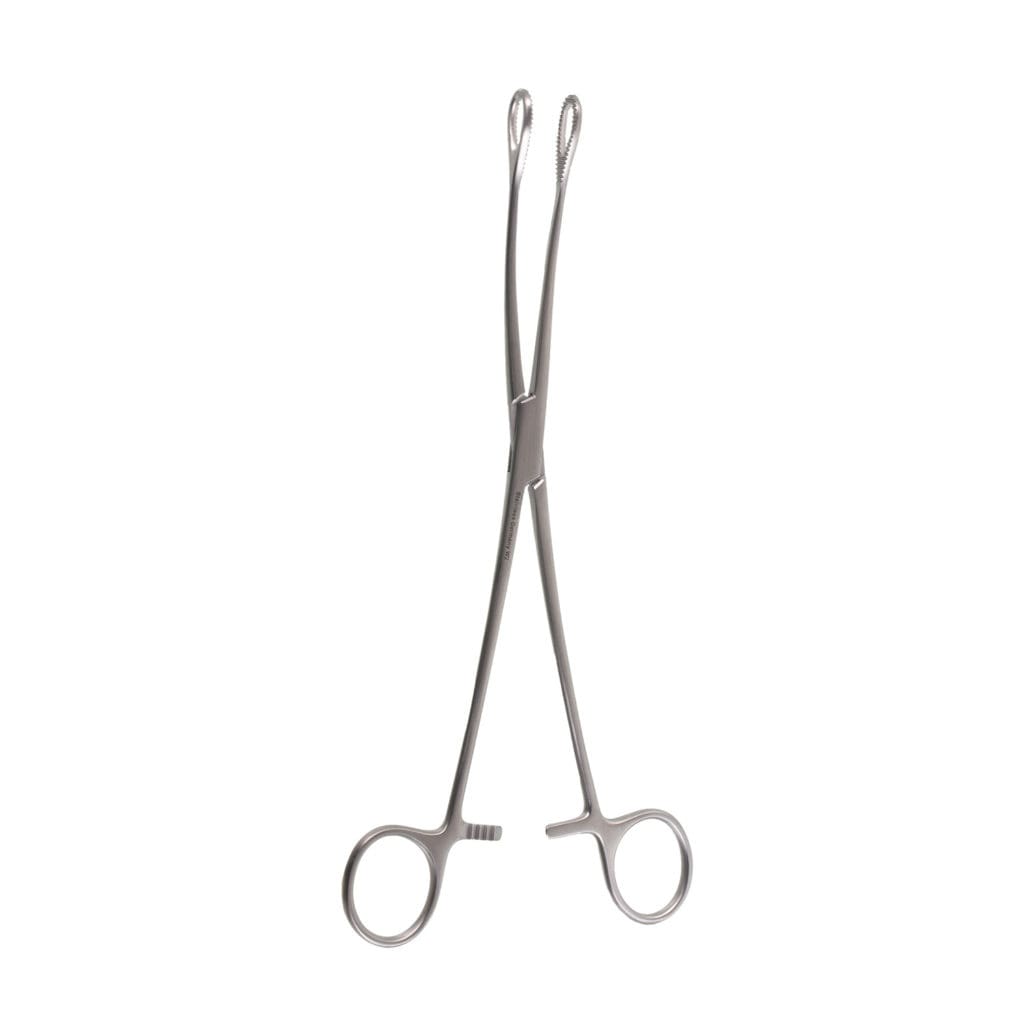 9 1/2" Foerster Sponge Forceps - curved serrated jaw - BOSS Surgical ...