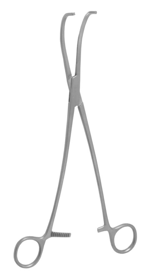 10 3/4" Cooley Cardio Clamp - curved jaws - BOSS Surgical Instruments