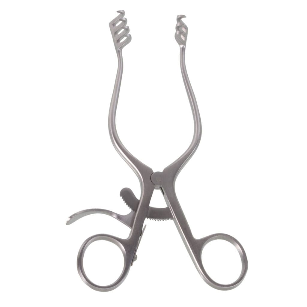 6 1/2" Weitlaner Retractor - sharp prng 3x4 - BOSS Surgical Instruments