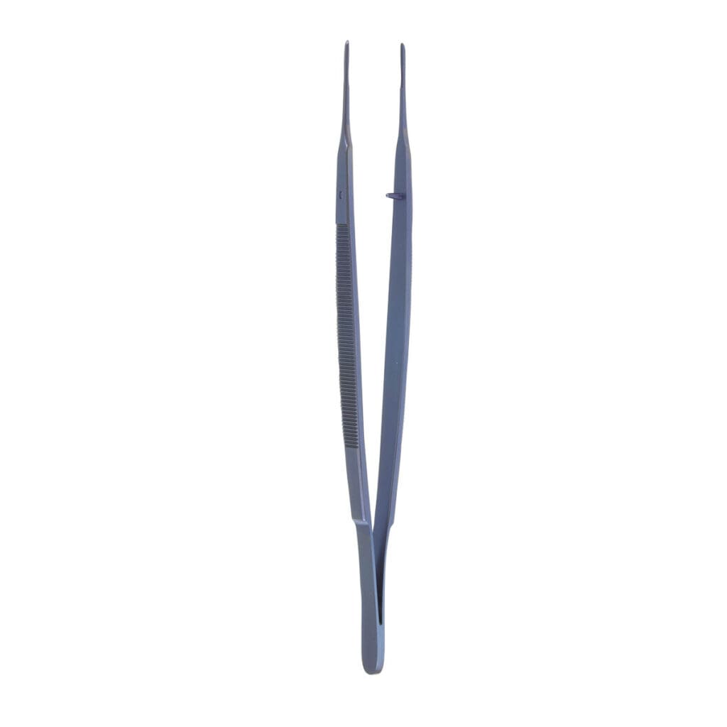 7" Gerald Tissue Forceps - serrated Titanium 1.75mm x 1" long tip ...