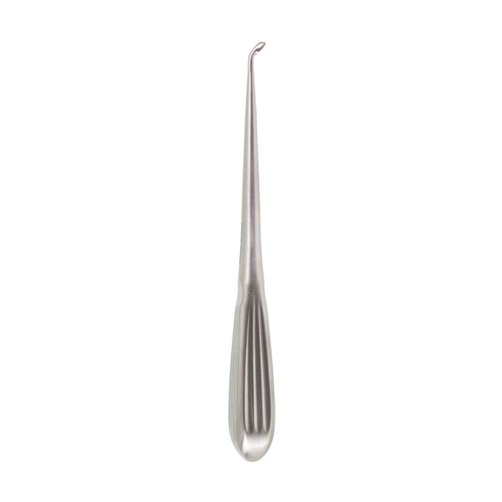 Spinal Fusion Curette - 8" angled size 2 - BOSS Surgical Instruments