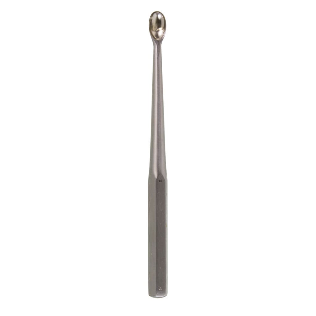 9" Hatt Spoon Curette Medium 15mm - BOSS Surgical Instruments
