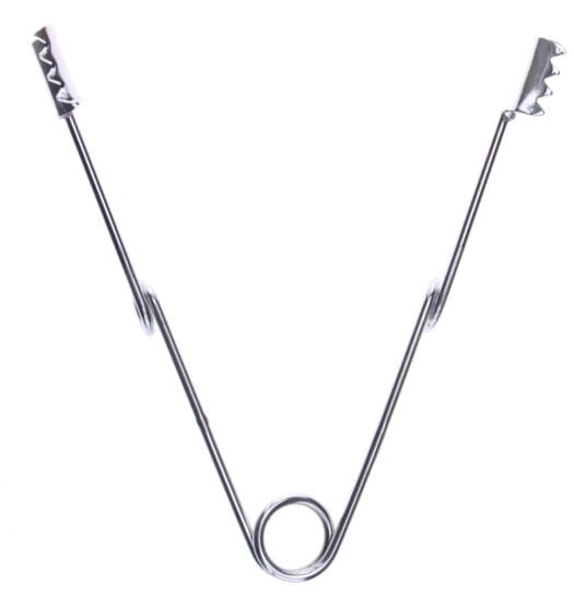 4 1/2" Spring Wire Retractor - #4 4 tooth blade - BOSS Surgical Instruments