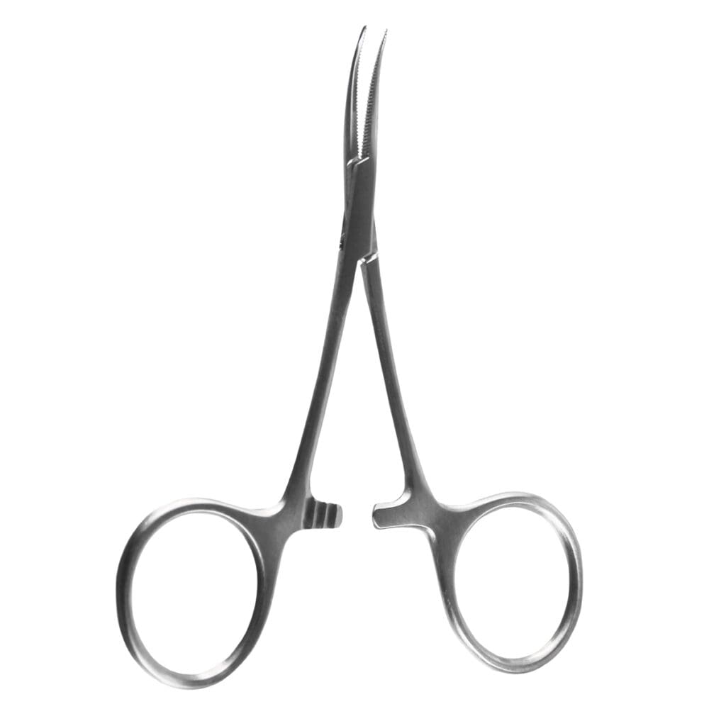 3" Baby Jakes Hemo Forceps - curved - BOSS Surgical Instruments