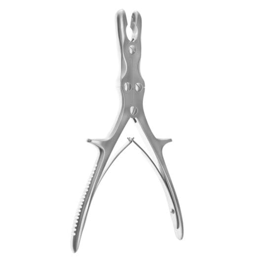 8 3/4" Stille Luer Rongeur - curved 10mm wide - BOSS Surgical Instruments