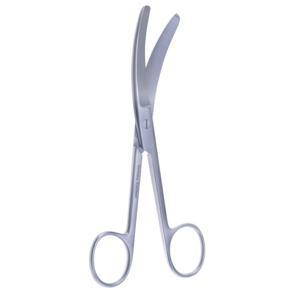 6 1/4" Busch Umbilical Scissors - curved to side - BOSS Surgical ...