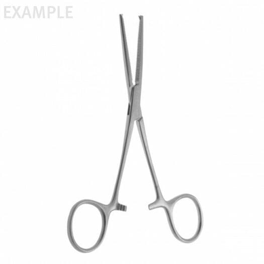 5" Kocher Artery Forceps – straight 1x2 teeth - BOSS Surgical Instruments