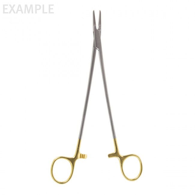 6" Intracardiac Needle Holder - TC 2mm tips - BOSS Surgical Instruments