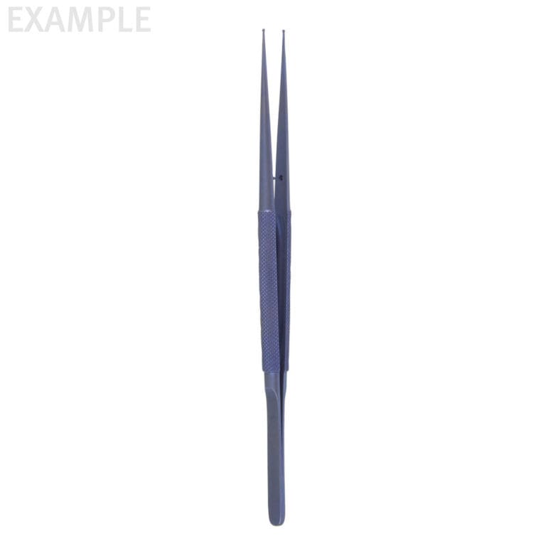 8 1/4" LighTouch Ring Tip Forceps - titanium - BOSS Surgical Instruments