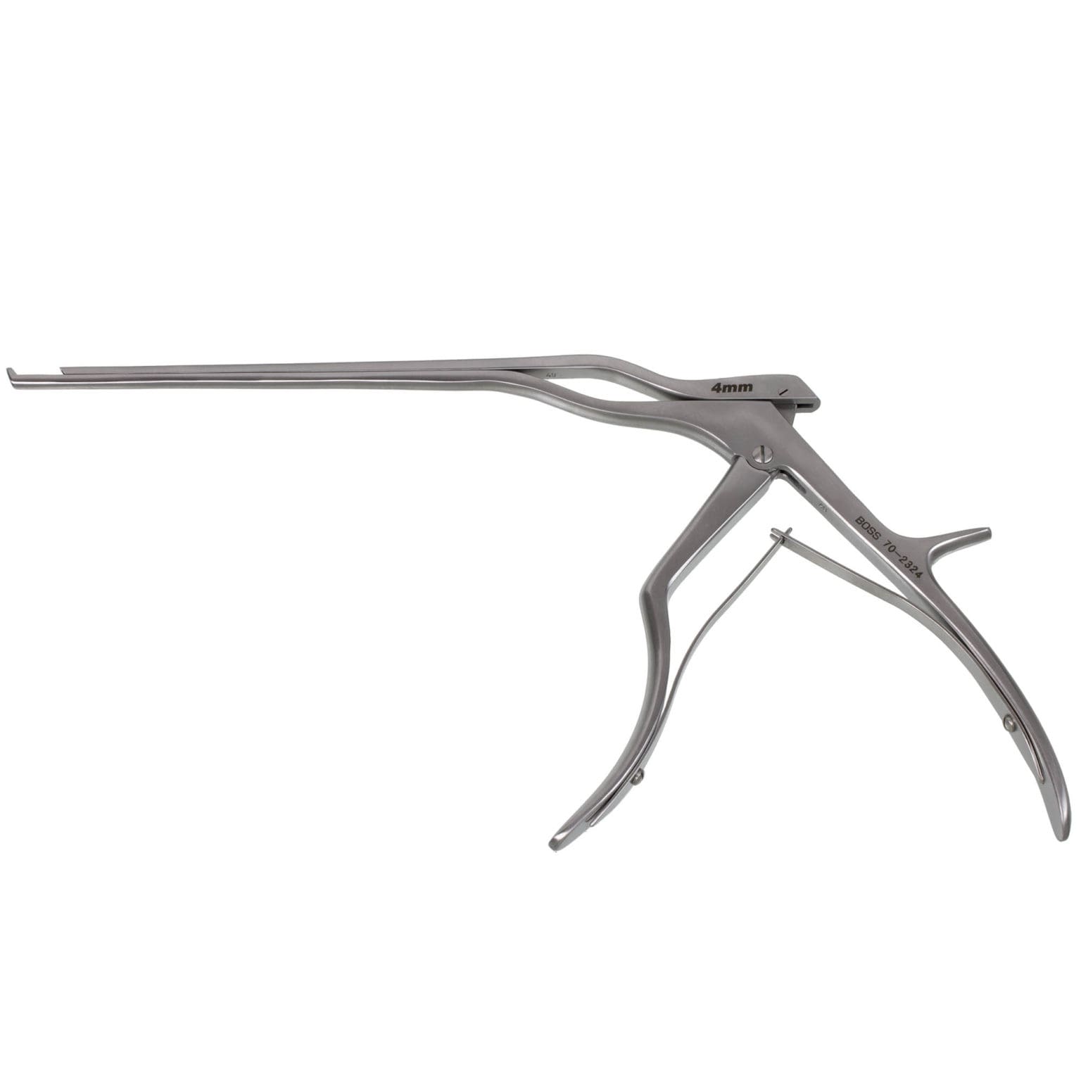 6" Bayonet Kerrison Rongeur 4mm Spurling Handle Stainless Steel - BOSS Surgical Instruments