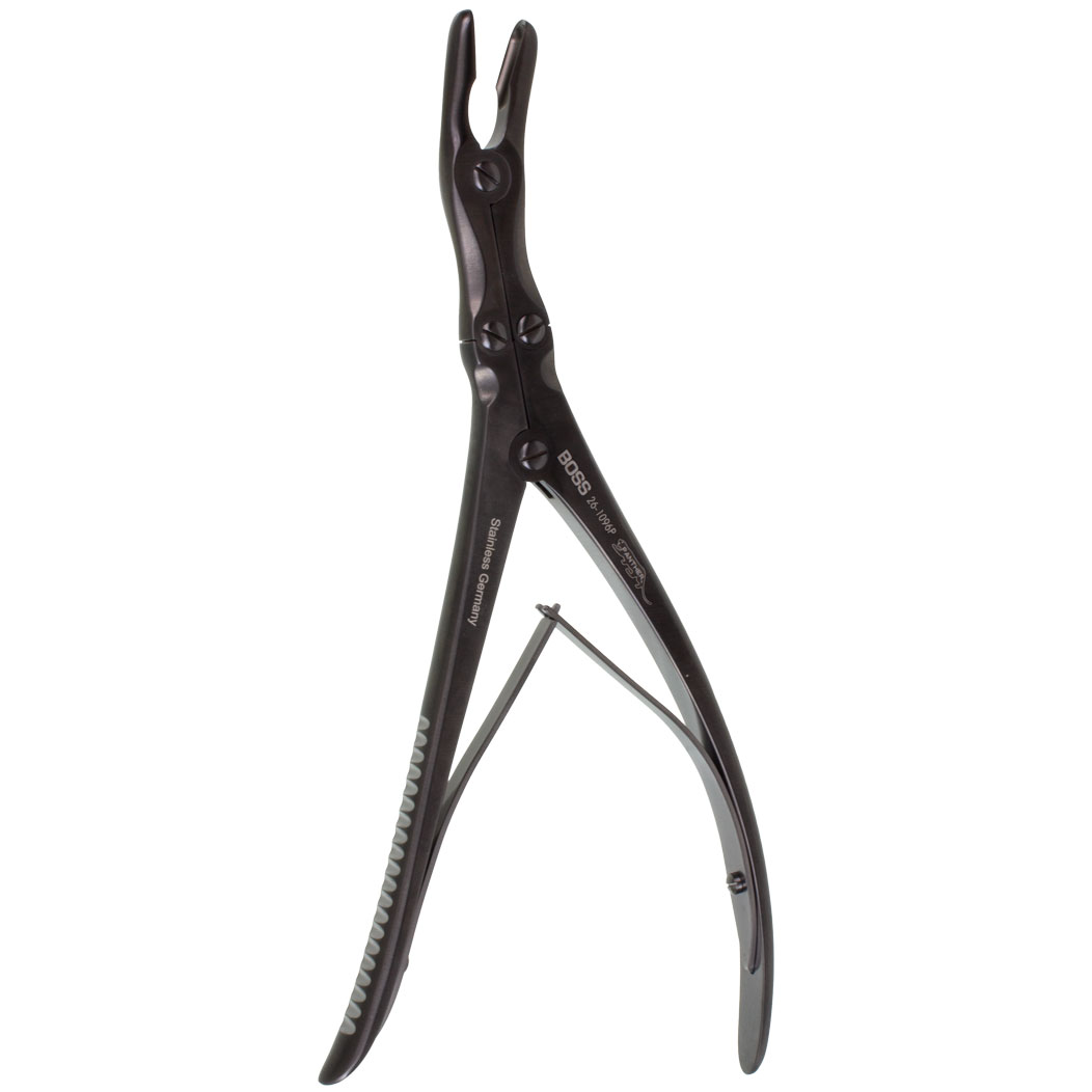 Leksell Rongeur, lt curved handle, jaws 8mm wide, 9″, Panther Ceramic ...