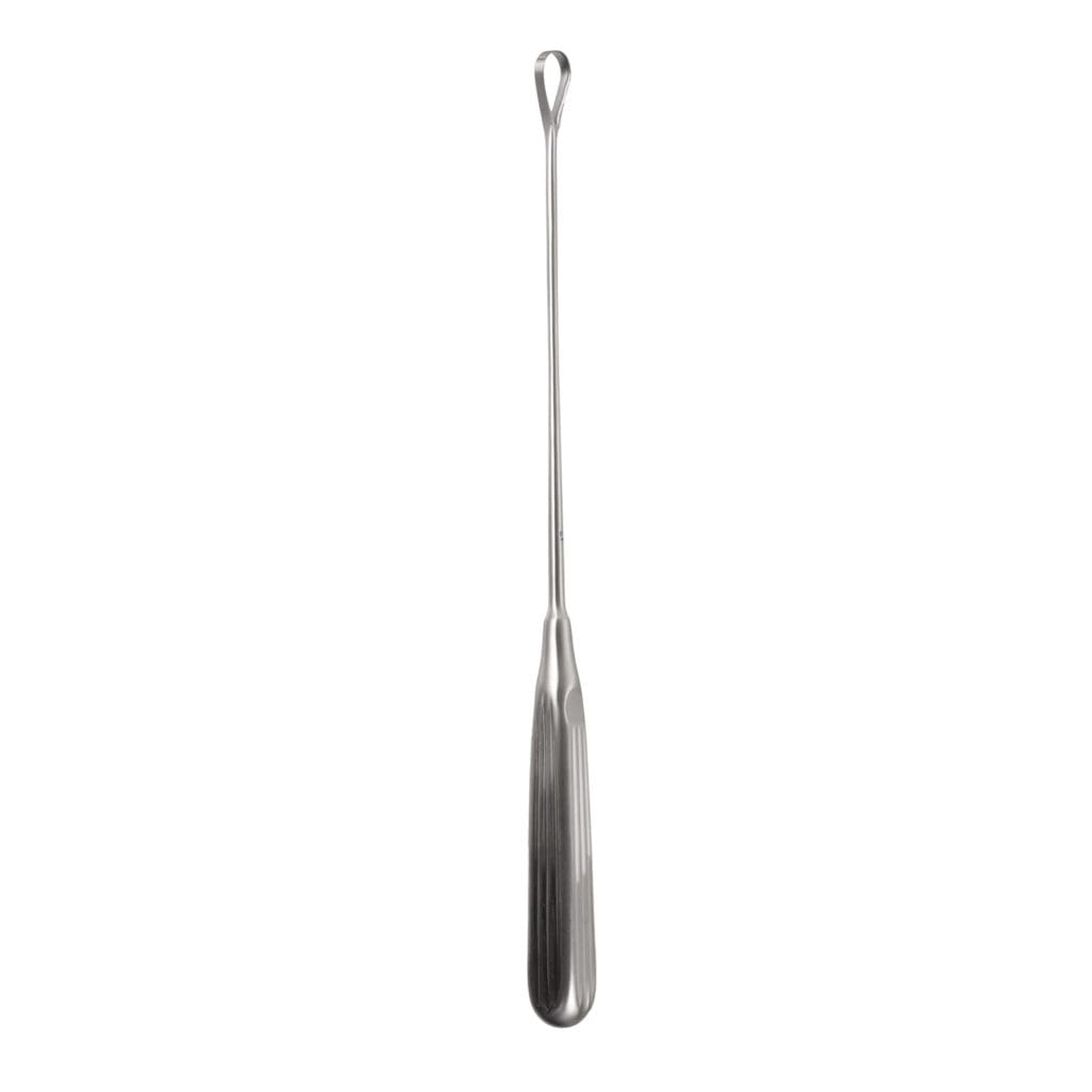 11" Sims Uterine Curette - sharp mall #5 - BOSS Surgical Instruments