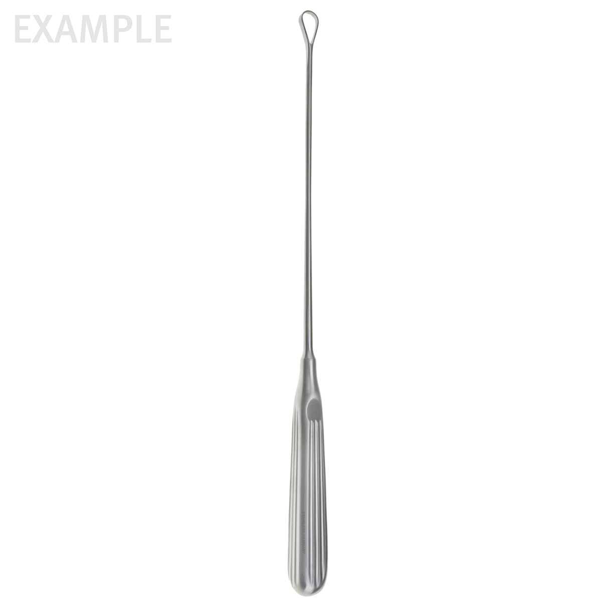 11" Sims Uterine Curette - sharp mall #6 - BOSS Surgical Instruments