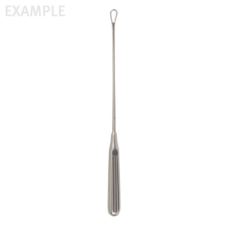11" Thomas Uterine Curette - blunt mall #1 - BOSS Surgical Instruments