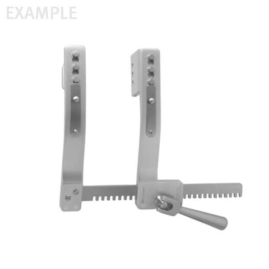 10" Burford Fino Rib Spreader - lt curved arms - BOSS Surgical Instruments