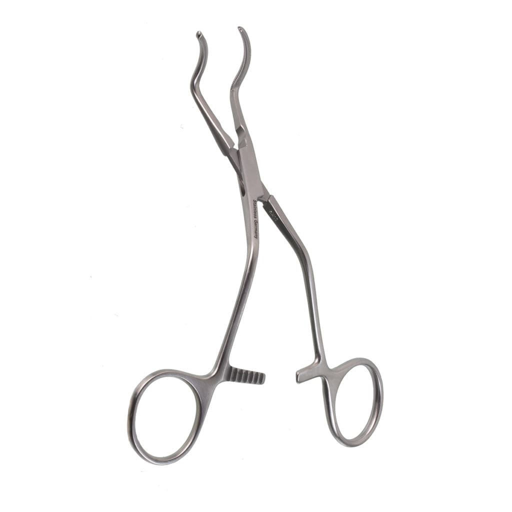 5.5" Gregory Femoral Artery Clamp Curved Left - BOSS Surgical Instruments