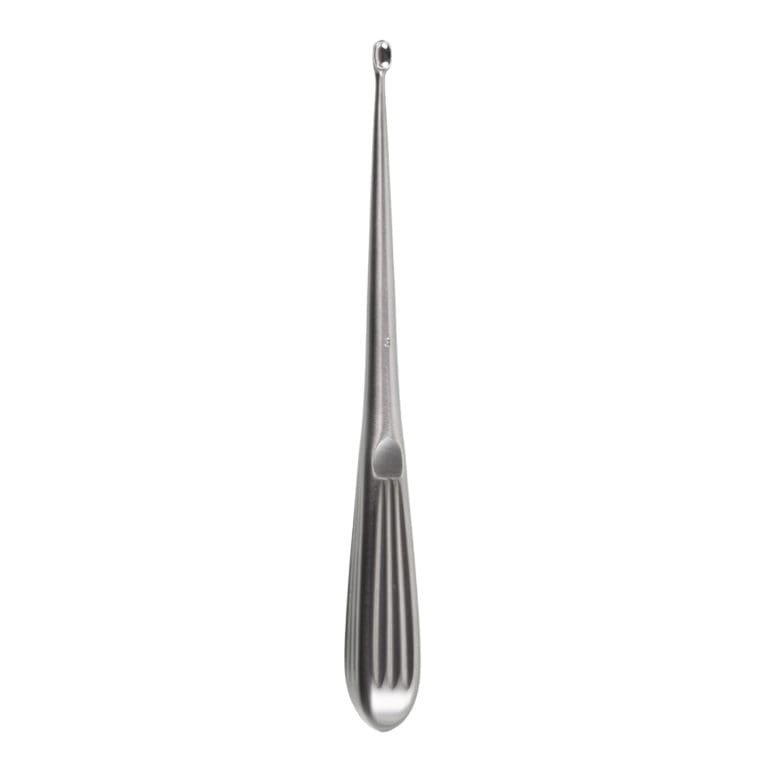 Spinal Fusion Curette - 8" straight size 3 - BOSS Surgical Instruments
