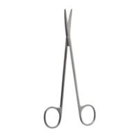 Malis Neuro Scissors, curved, semi sharp, 7" - BOSS Surgical Instruments