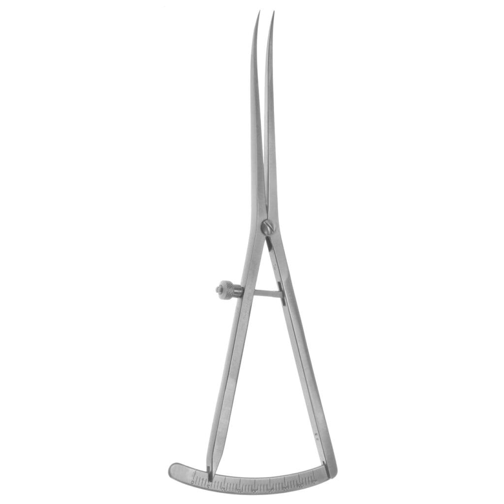 6.5" Castroviejo Caliper - Slight Curve - BOSS Surgical Instruments